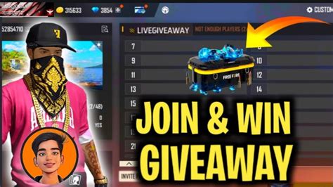 FREE FIRE LIVE GIVEAWAY CUSTOM ROOM FF LIVE TEAM CODE GIVEAWAY FF LIVE REDEEM CODE GIVEAWAY