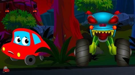 Scary Monster Truck Halloween Song By Little Red Car Youtube