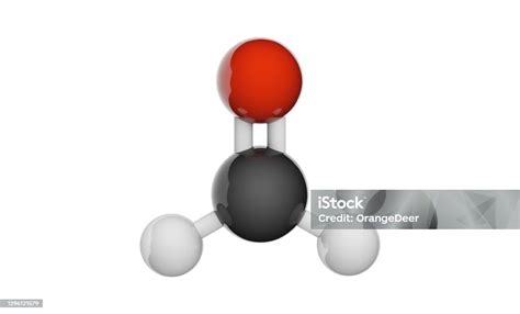 甲醛是一種天然存在的有機化合物含有h2co或ch2o配方化學結構模型球和棒3d 插圖隔離在白色背景上 照片檔及更多 圖示 照片 Istock