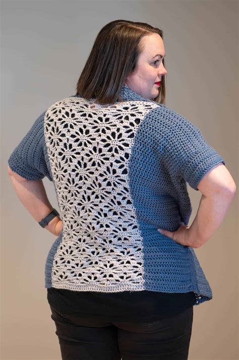 Free Short Sleeve Crochet Cardigan Pattern Lace Stitch