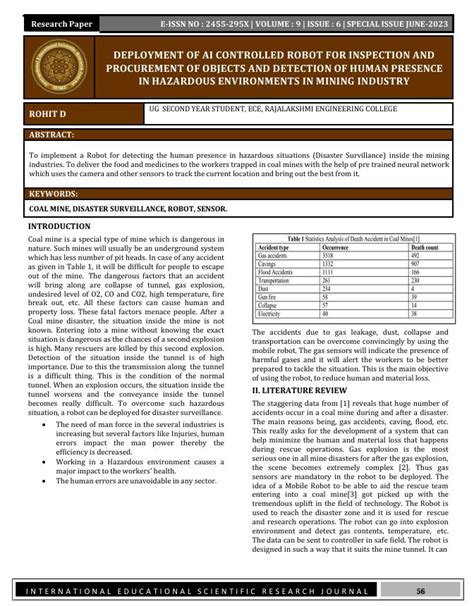 Rohit D On Linkedin Innovation Ai Robotics Miningsafety Technologyforgood Engineering