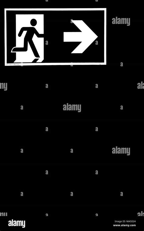 Emergency Exit Sign Black And White At Steve Gallegos Blog