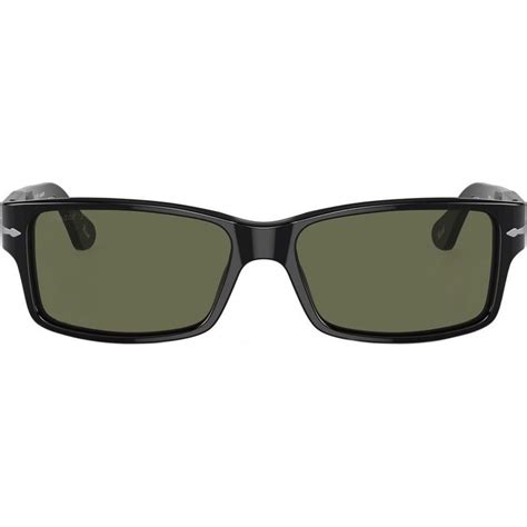 Shop Persol Po2803s Sunglasses Blackgreen Glass Polarised