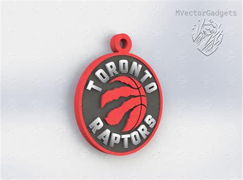 3d File Toronto Raptorsvector File Keychainlogostlstepdxfsvgpng