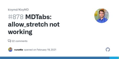 Mdtabs Allowstretch Not Working · Issue 878 · Kivymdkivymd · Github