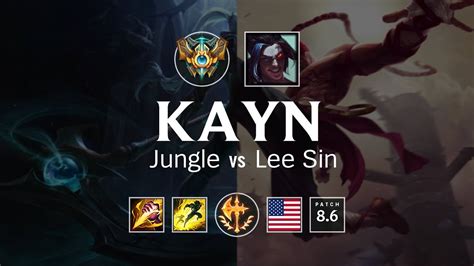 Kayn Jungle Vs Lee Sin NA Challenger Patch YouTube