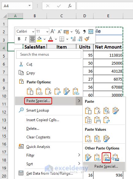 How To Create And Remove Floating Cells In Excel Exceldemy