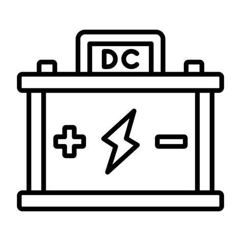 DC Voltage Source Vector Icon Vector Art At Vecteezy