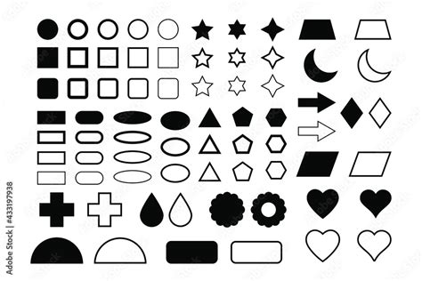 Basic Geometric Shapes Triangle Square Circle Rectangle Oval