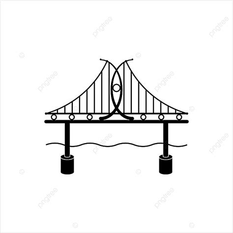 Structured Silhouette Png Images Bridge Icon Structure Over Obstacle Urban Icon Anchor Png