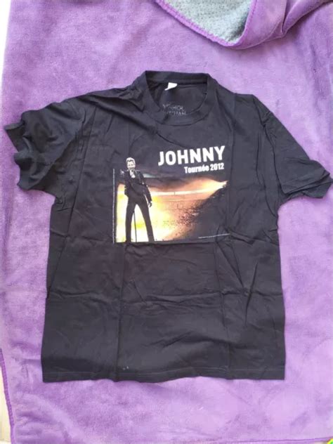 JOHNNY HALLYDAY Tee shirt de la tournée de Johnny Hallyday 2012