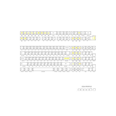 คีย์แคป Loga Crystal Series 132 Keys Keycap En Th