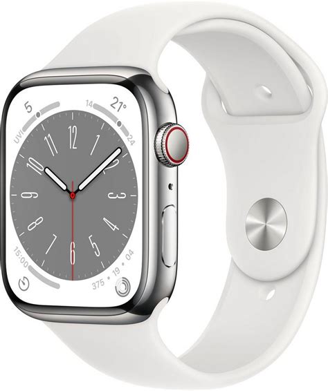 Apple Watch Series 8 Gps Cellular 45mm Edelstahl Sportarmband Watch