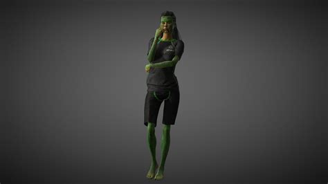 Swamp Woman Scp 811 3d Model In Foundation Containment Suit Rscp
