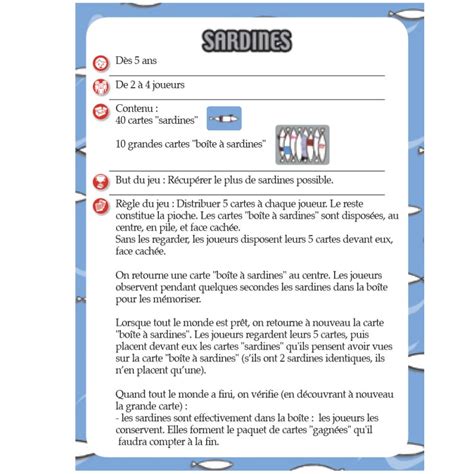 Sardines Djeco Jeu de Mémoire Visuelle Amusant pour Enfants dès 5 ans