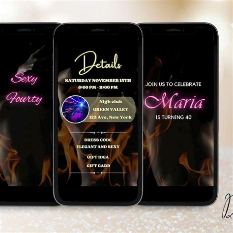 Sexy Invitation Etsy