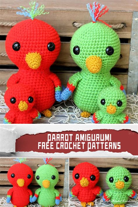 7 Parrot Amigurumi Crochet Patterns FREE IGOODideas