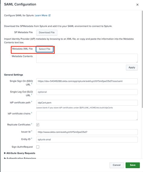 Saml Configuration With Okta As The Idp Splunk