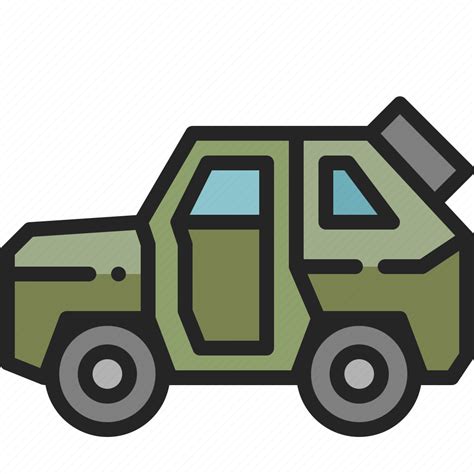 Armored Vehicle Military Car Transportation Army Jeep Icon Download On Iconfinder