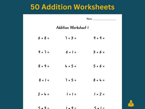 Addition Worksheet Problems Single Digit Horizontal Printable Pages With Answers Single