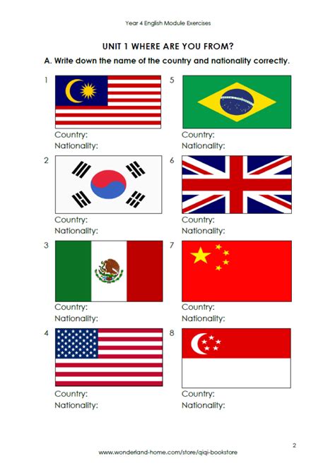 Year 4 English Module Exercises Wonderland Home