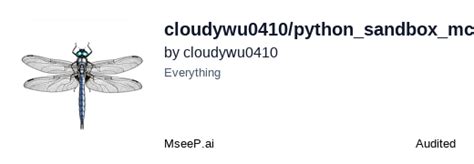 Github Cloudywu0410pythonsandboxmcpserver A Mcp Server That