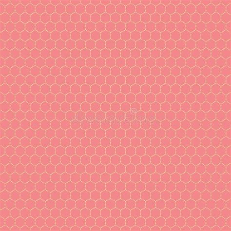 Geometry Hexagon Cells Seamless Pattern Vector Stock Illustration