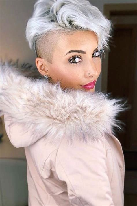 Pixie Undercut Hairstyle Girl