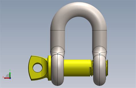 M8 不锈钢卸扣 SOLIDWORKS 2018 模型图纸下载 懒石网