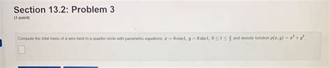 Solved Section 13 2 Problem 3 1 Point Compute The To