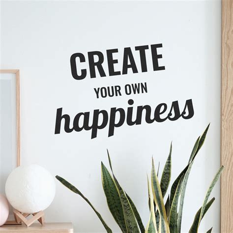 Create Your Own Happiness Wall Decor