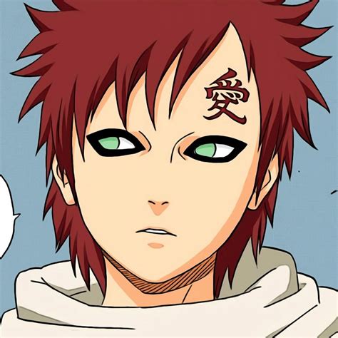 Anime Character With Red Hair And Green Eyes Gaara Drawing Easy