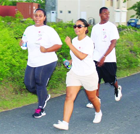 Cibc Fcib Walk In Support Of Cancer The Anguillian Newspaper The