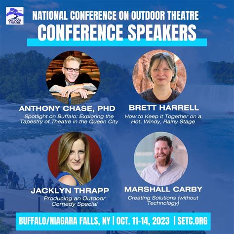 Im Looking Forward To Speaking At The National Conference On Outdoor Theater Next Week More
