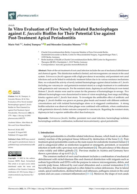 Pdf In Vitro Evaluation Of Five Newly Isolated Bacteriophages Against