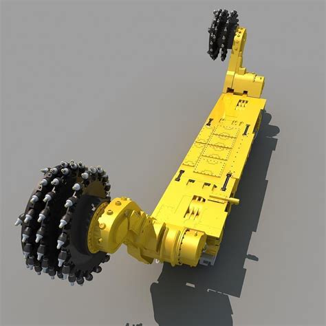 Coal Mining Machine 3d Model Cgtrader