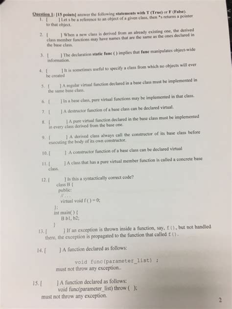 Solved Let S Be A Reference To An Object Of A Given Class