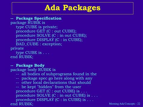 PPT Introduction To Ada ANSI ISO IEC PowerPoint Presentation ID