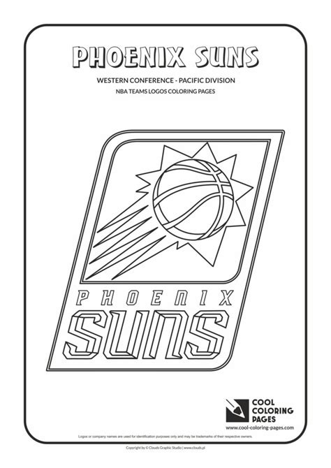 Cool Coloring Pages Phoenix Suns Nba Basketball Teams Logos Coloring Pages Cool Coloring