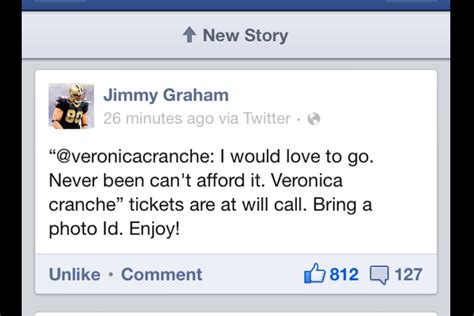 Saints Fan Cant Afford Tickets Jimmy Graham Delivers Imgur