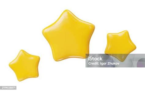 3d 세 개의 노란색 별입니다 만화 스타일 고립된 흰색 배경에 스톡 벡터 일러스트레이션 유명 인사에 대한 스톡 벡터 아트 및 기타 이미지 Istock