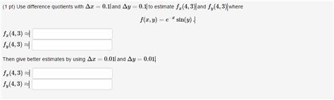 Solved Use Difference Quotients With Delta X 0 1 And Delta