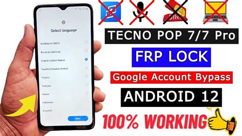 Tecno Pop Pro Frp Bypass Without Pc All Tecno