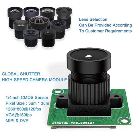 Global Shutter Uav Camera Module 1mp Ov9281 Mipi Camera Mono Global