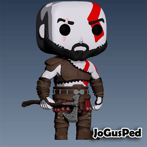 STL file Funko Pop - Kratos 👨‍🦲 (OBJ)・3D print object to download・Cults