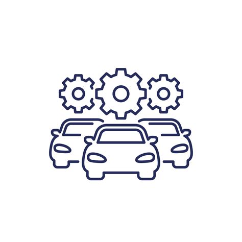 Car Fleet Management Icon Line 48062631 Vector Art At Vecteezy