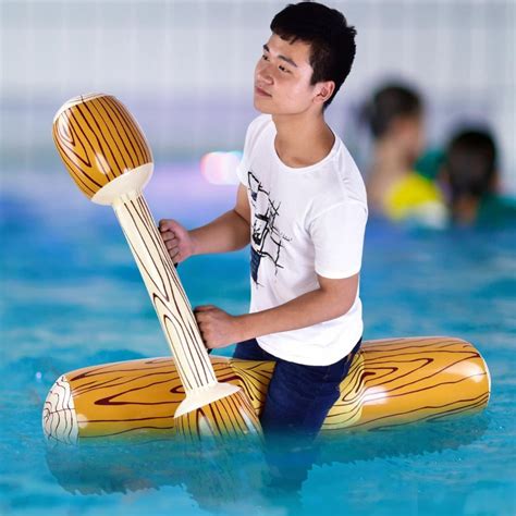 Cergrey 4pcs Set Inflatable Swimming Pool Game Set Float Ride On Row