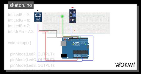Project RGB TEMPERATURE Wokwi ESP32 STM32 Arduino Simulator