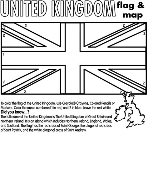 Flag Of United Kingdom Coloring Page At Leo Stonham Blog