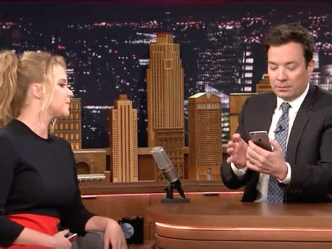 Jimmy Fallon And Amy Schumer Looked Through Each Others Phones And